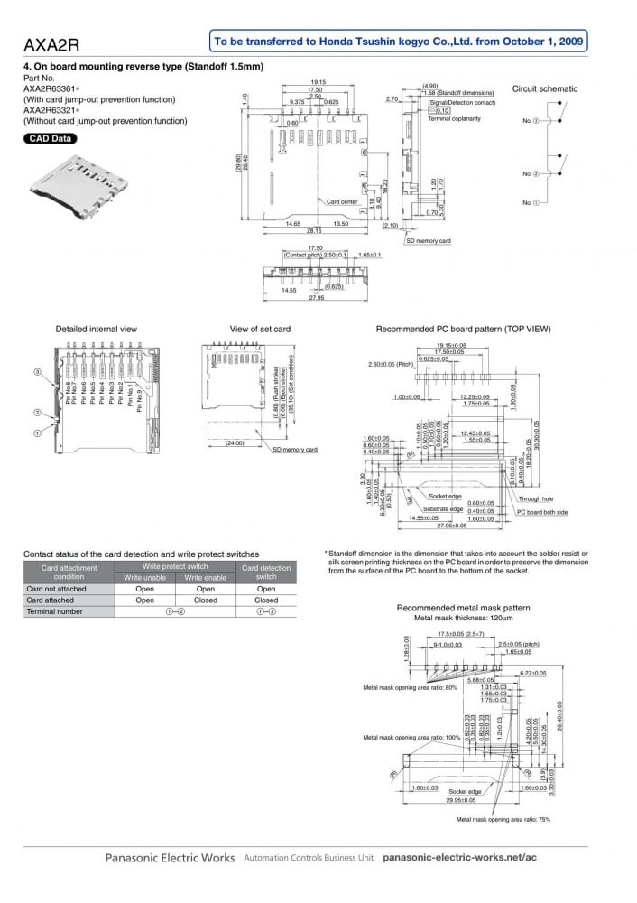 AXA2R73061P technical document page 6
