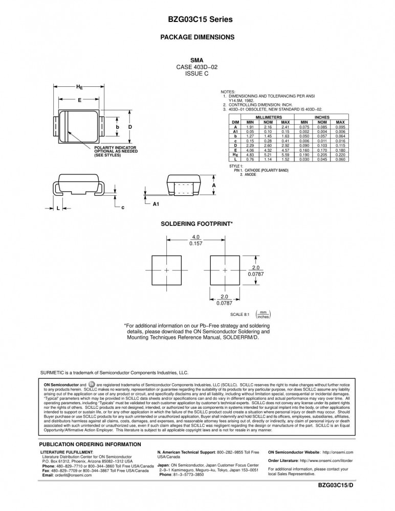 BZG03C15G datasheet page 4