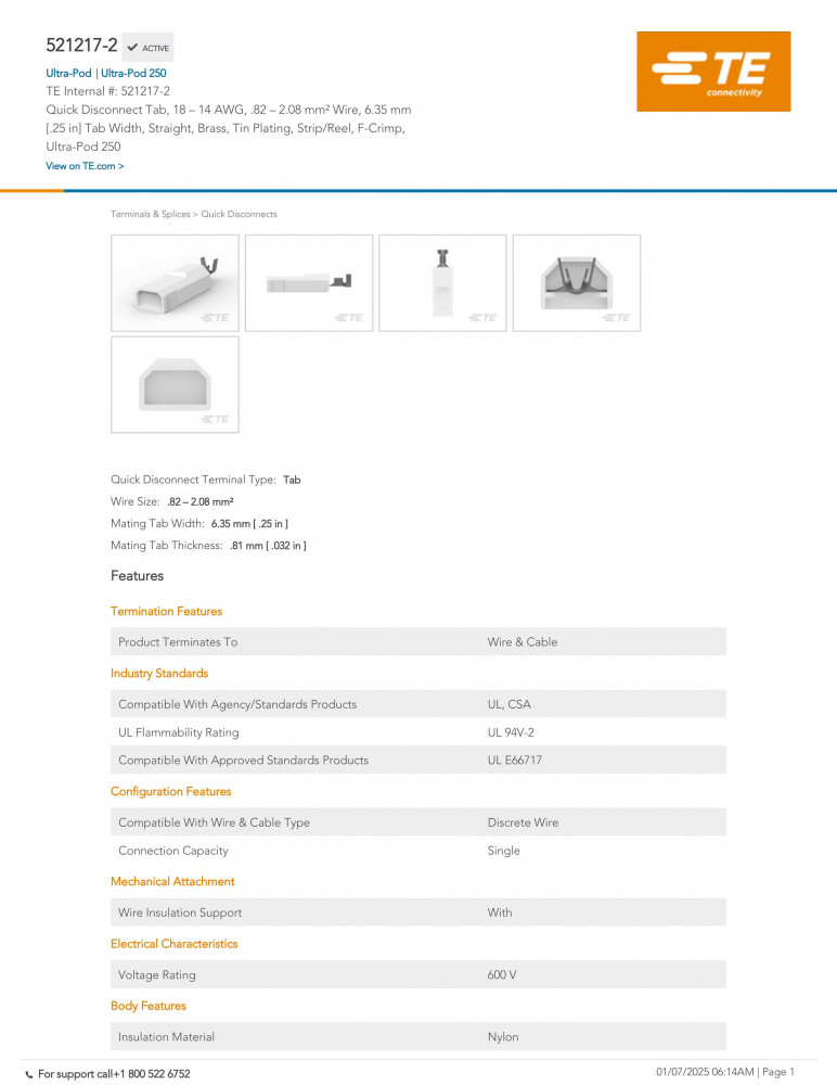 521217-2 technical document page 1