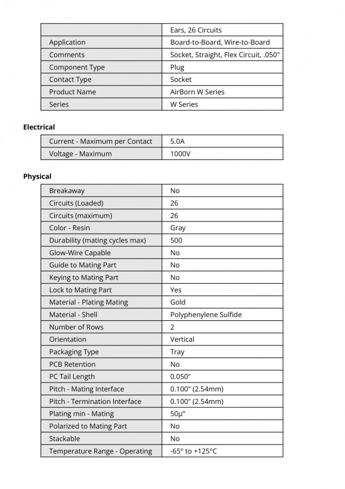 WTA26SAF3JTA product document image, page 2