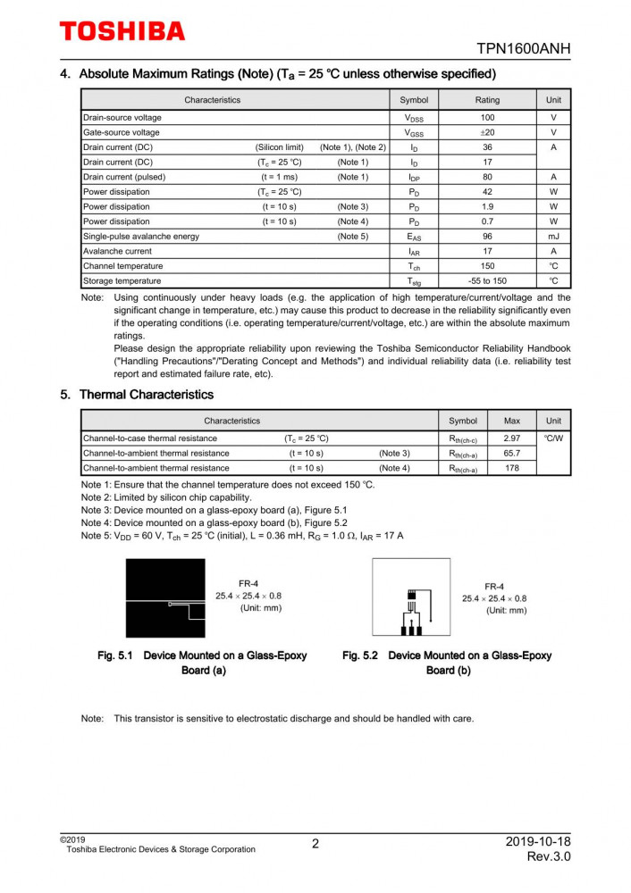 TPN1600ANH,L1Q datasheet page 2
