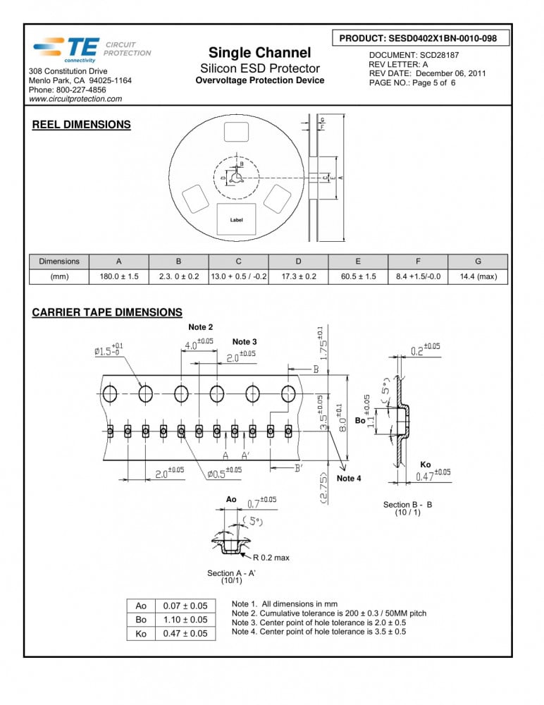 SESD0402X1BN-0010-098 datasheet page 5