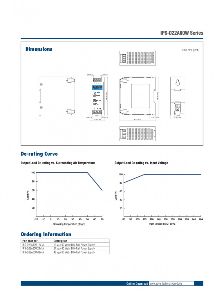 IPS-D22A60W24V-A datasheet page 2
