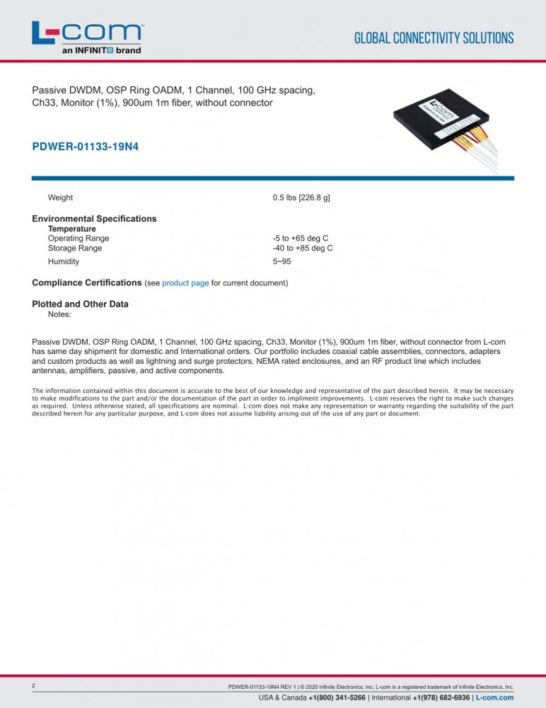 PDWER-01133-19N4 technical document page 2