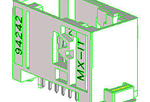 2.54mm Pitch, MOX Header, 2.54mm Grid, Through Hole, PCT, Vertical, 18 Circuit, White for sale