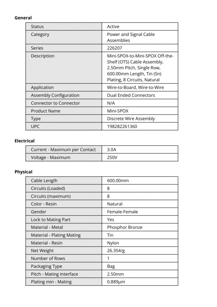 MOLEX 2262071084 technical document image 2