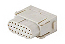 Heavy-Duty Crimp Contact Insert, Male, 8-Pole, 16A, for Turned Crimp Contacts, Size «34.2x14.6»