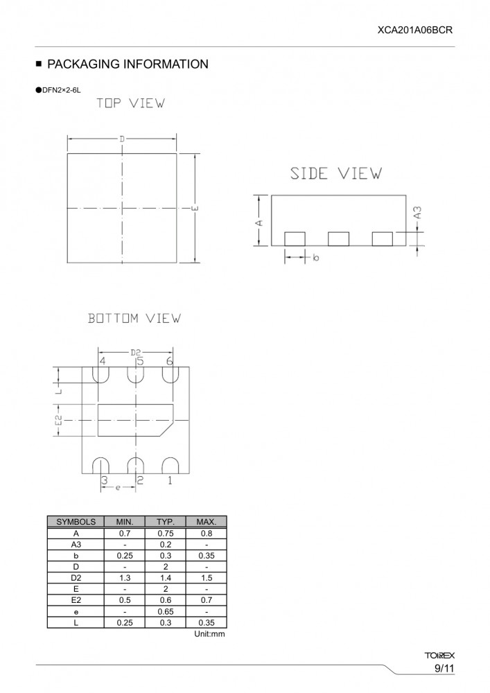 XCA201A06BCR datasheet page 9