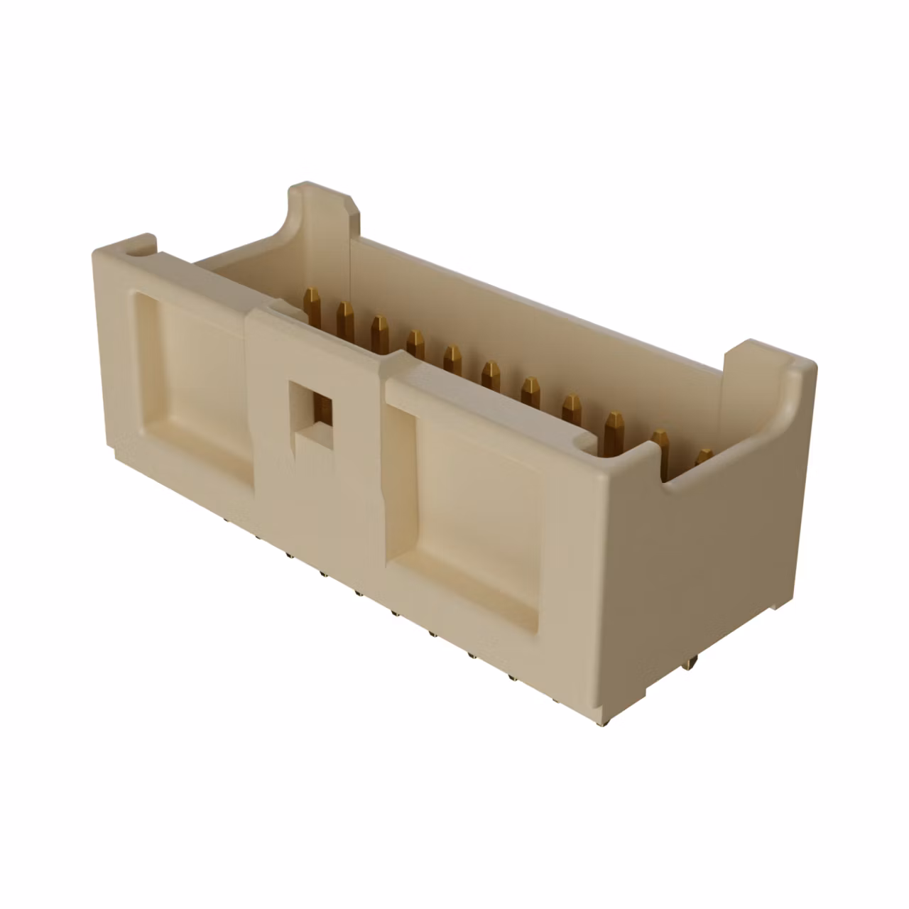 MicroClasp Vertical Header, 2.00mm Pitch, Dual Row, Through Hole, Gold Flash (Au) Plating, 22 Circuits, without PCB Locator for sale