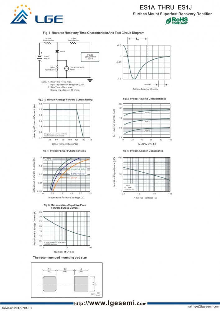 LGE ES1J datasheet page 2