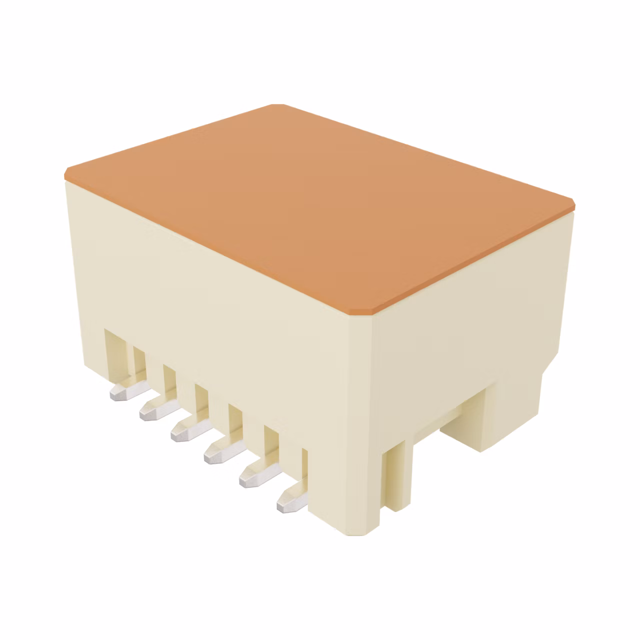 Spot-On Wire-to-Board Header with Nail, 2.00mm Pitch, Dual Row, Vertical, 12 Circuits, with Potting Capability, Matte Tin (Sn) Plating, Vacuum Pick-Up Tape, Natural for sale