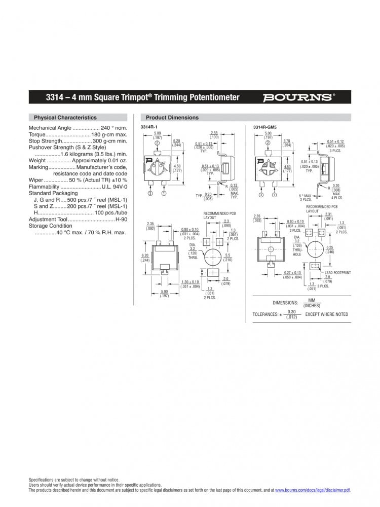 3314 series datasheet page 2