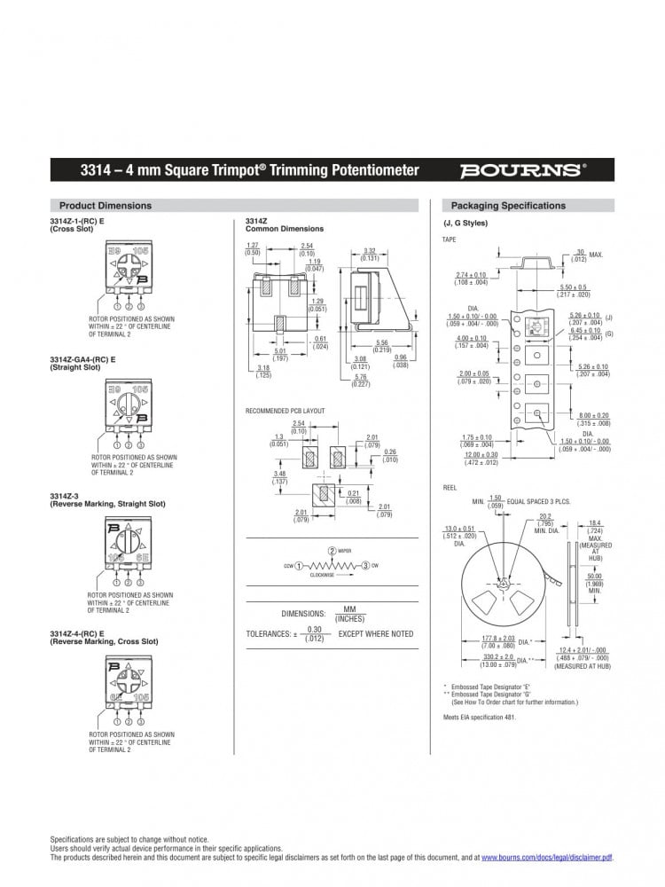 3314 series datasheet page 4