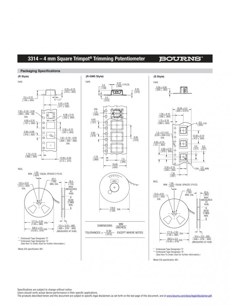 3314 series datasheet page 5