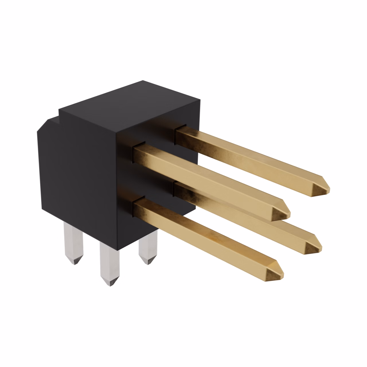 2.00mm Pitch Milli-Grid Header, Right-Angle, Through Hole, 4 Circuits, 2.54µm Tin (Sn) Plating, Mating Pin Length 6.00mm, Tail Length 2.90mm, Tray, Lead-Free