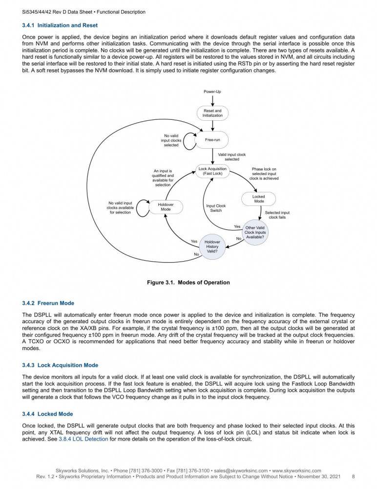 Si5345 Rev D datasheet page 8