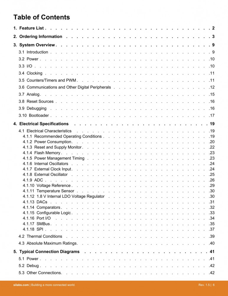 EFM8BB3 datasheet page 6