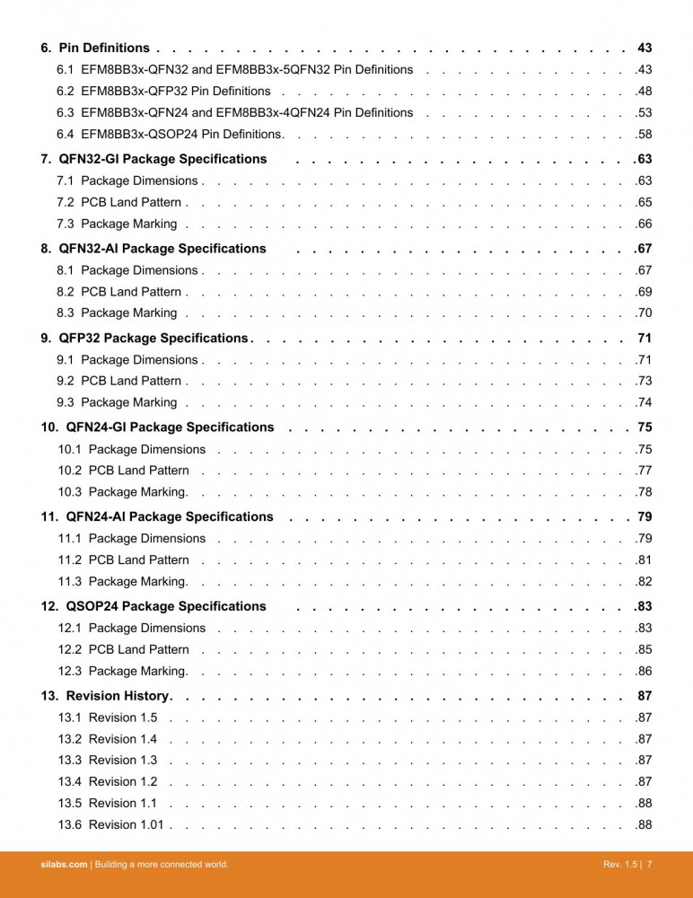 EFM8BB3 datasheet page 7