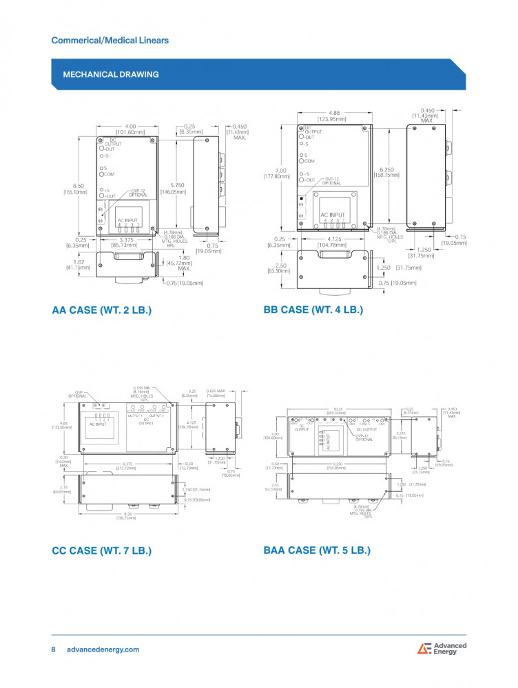 SL Power linear series datasheet page 8