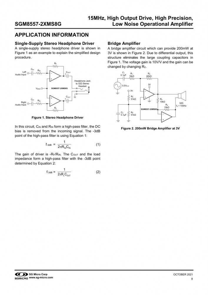 SGM8557-2XMS8G datasheet page 8
