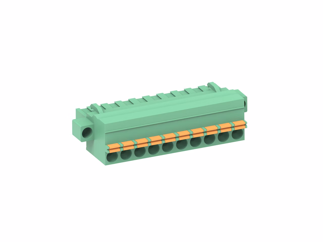 5.08mm Pitch Eurostyle Horizontal Plug, Spring-Type, In-Line, with Retention Ends, 10 Circuits for sale