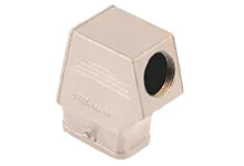 Heavy-Duty Standard (STD) Single Lever Surface Mount Housing, Die-cast Aluminum, with 2 Pegs, with Cover, with Gasket, Size 6B «44x27», M20 Thread, Grey