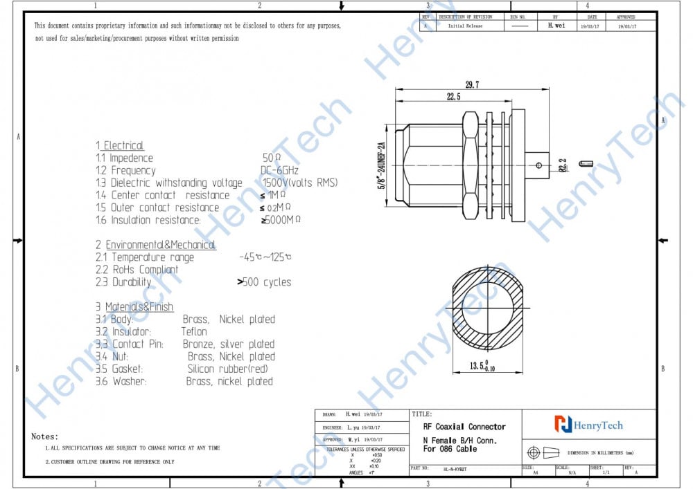 HenryTech HL-N-KYB2T technical document page