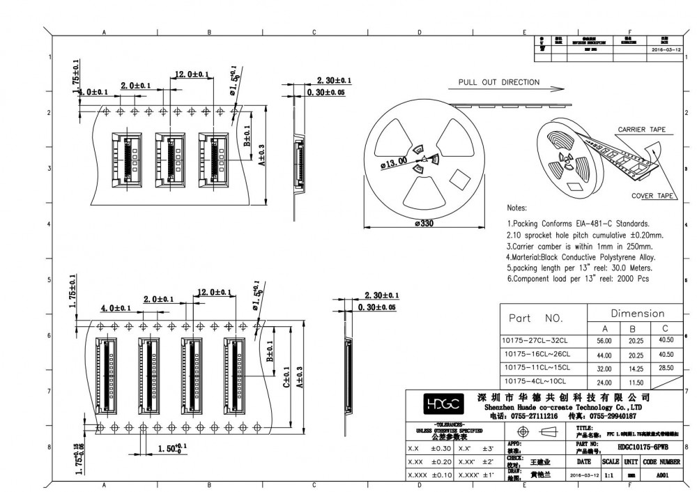 HDGC10175-6PWB technical document page 2
