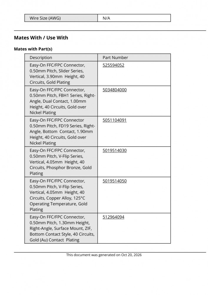 MOLEX 151200429 document image, page 3