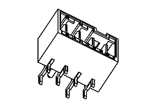 5.00mm Pitch Appli-Mate RAST 5 Header, Right-Angle, Male, Natural, Unblocked Position Keys: 2a, 3b, 6a & 9a, Unblocked Coding Keys: 03c & D80, Latch Position 1/2 4/5 6/7 9/10, 10 Circuits