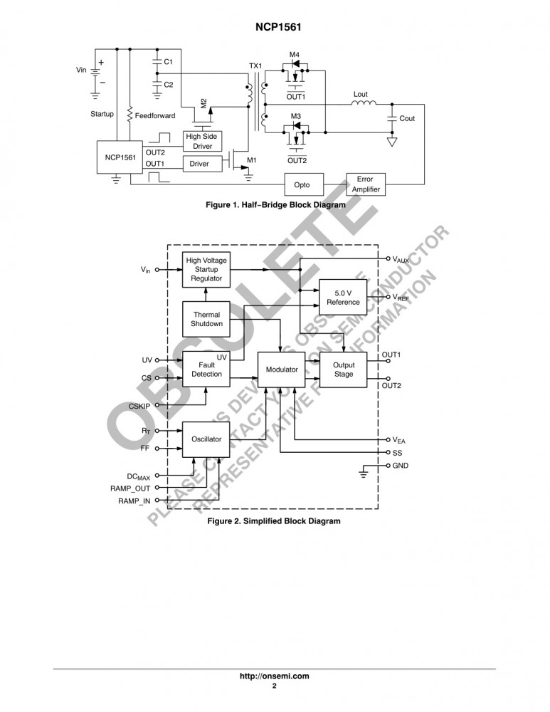NCP1561 datasheet page 2