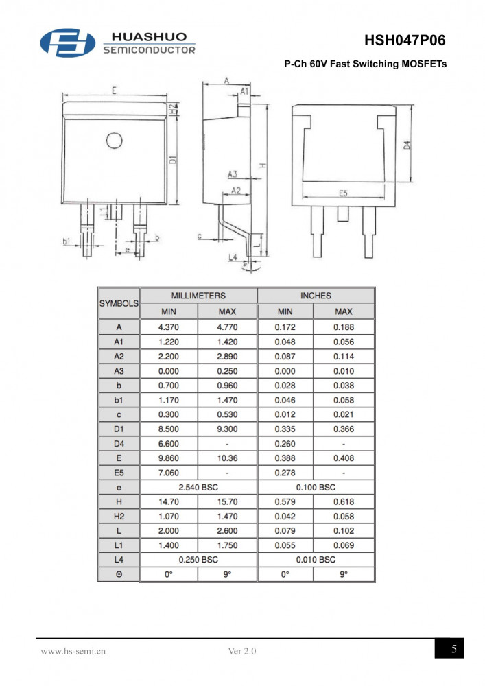 HSH047P06 datasheet page 5