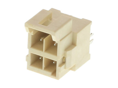 Ultra-Fit Tangless Receptacle Housing, 3.50mm Pitch, Single Row, 6 Circuits, Black, Glow-Wire Capable