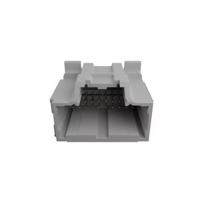 Stac64 Right-Angle Header Assembly, Plastic Pin-Alignment-Plate, 20 Circuits, Polarization B, Gray, Tube for sale