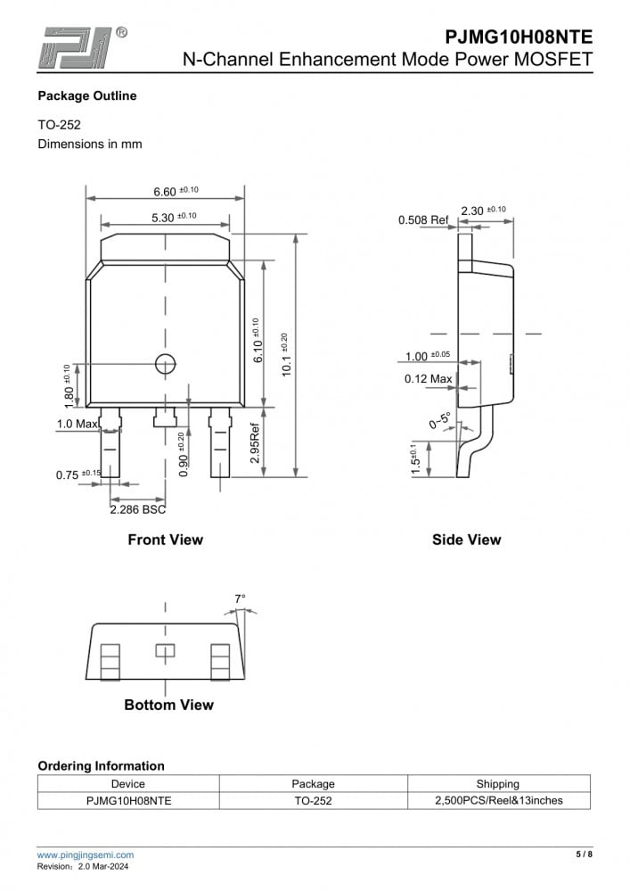 PJMG10H08NTE datasheet page 5