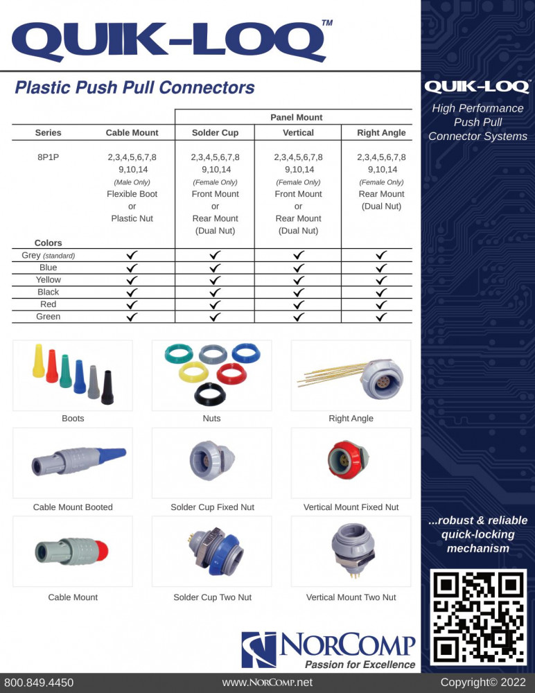 NorComp 8P1P Series documentation page 2
