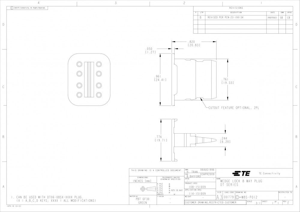 W8S-P012 controlled drawing preview