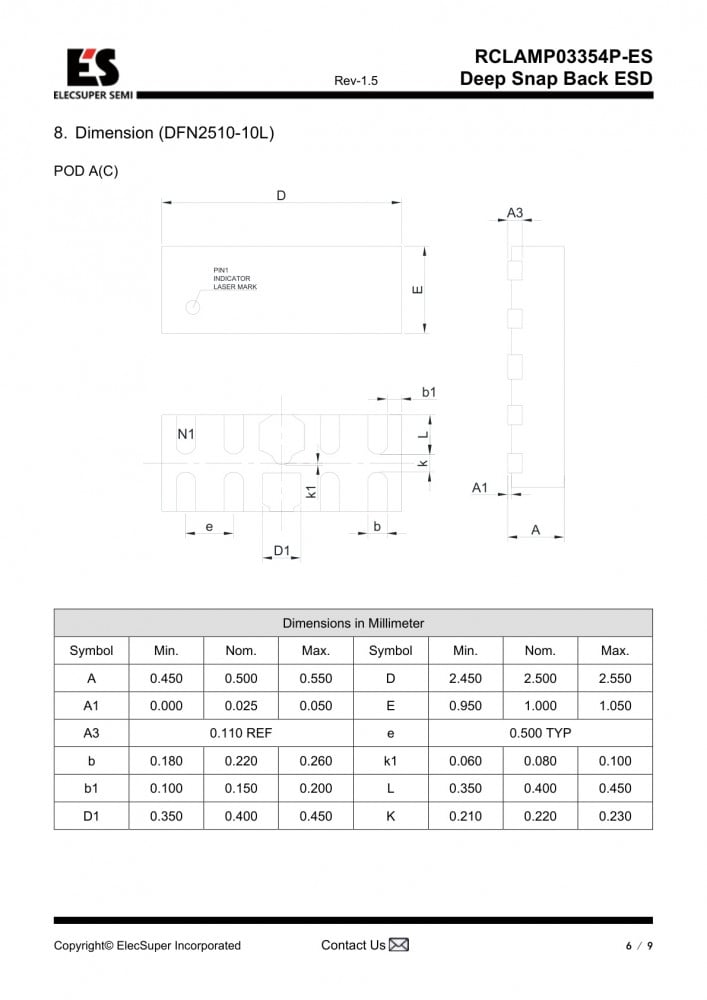 RClAMP03354P-ES datasheet page 6