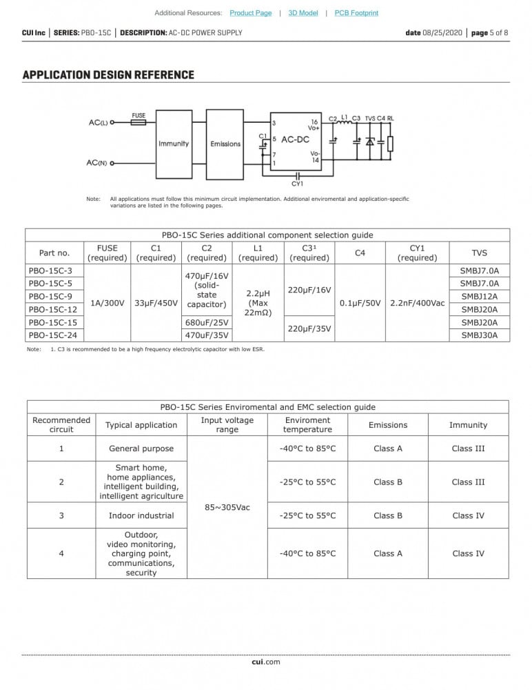 PBO-15C datasheet page 5