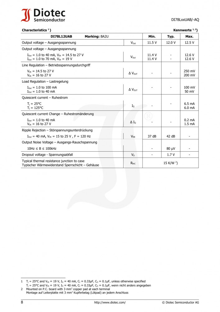 DIOTEC DI78LxxUAB datasheet page 8