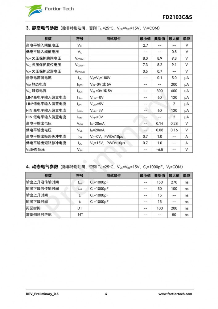 FD2103S datasheet page 3