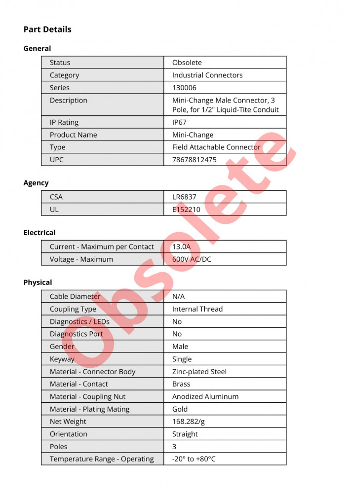 Technical document image 2 for MOLEX 1300062102