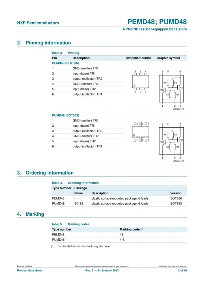 PEMD48 datasheet page 3