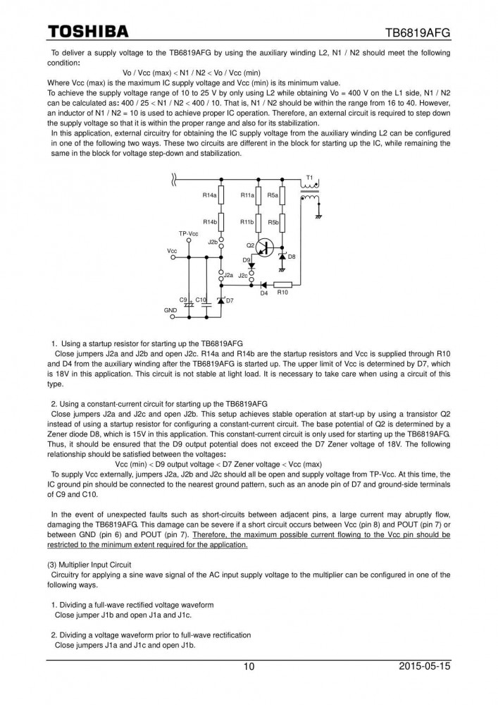 TB6819AFG datasheet page 10