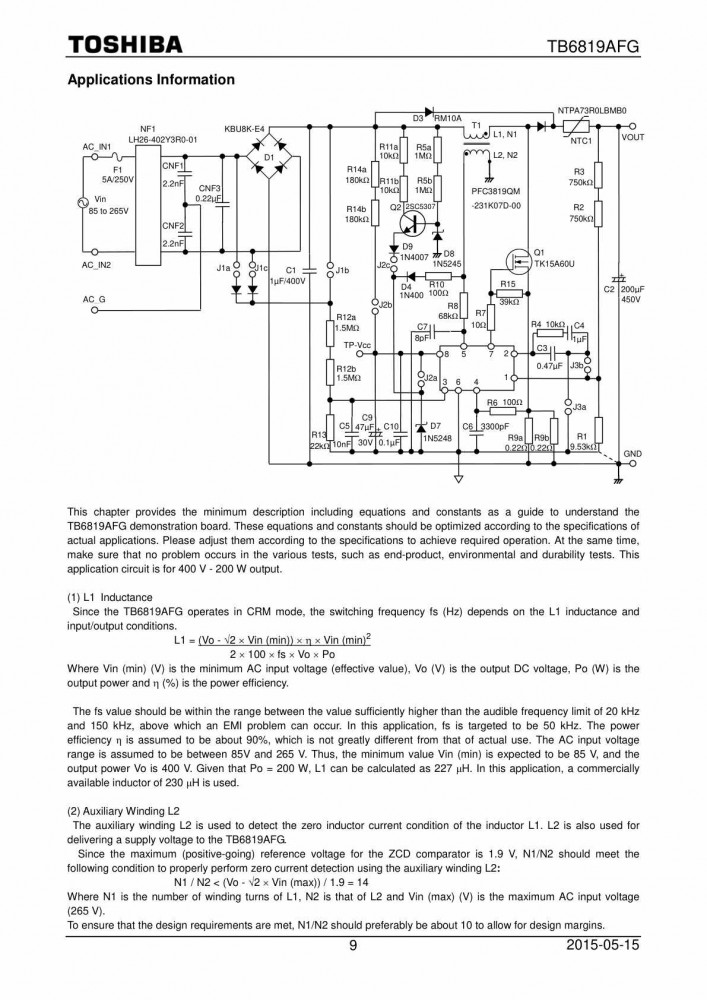 TB6819AFG datasheet page 9