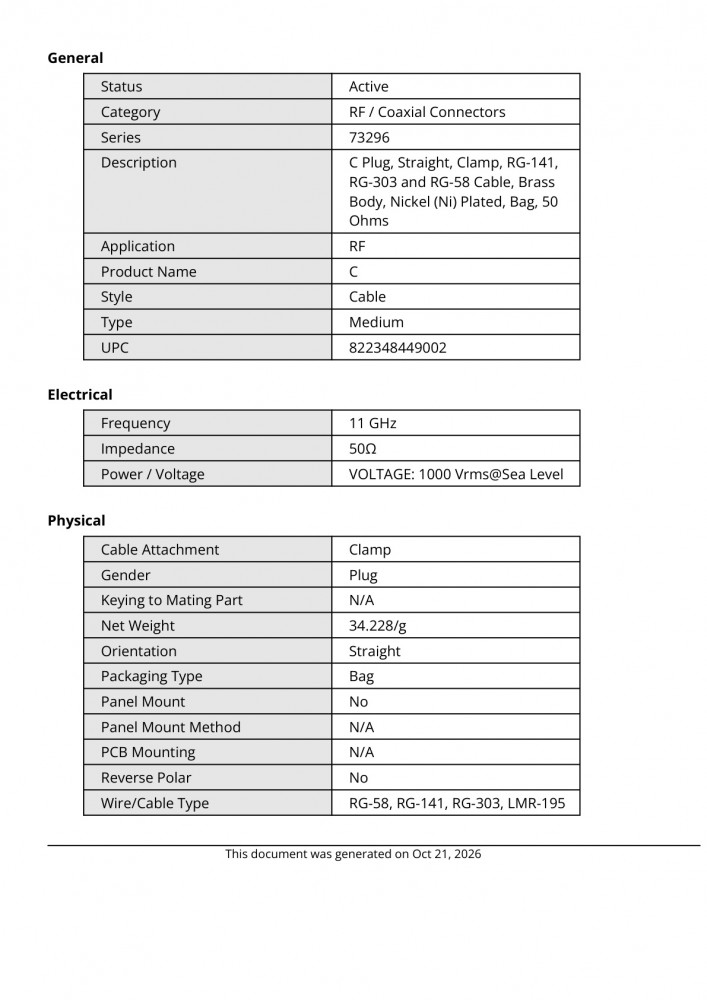 MOLEX 732960081 technical document preview, page 2