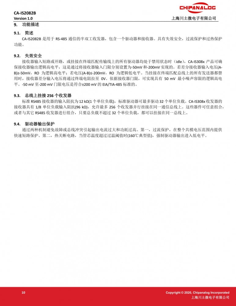 CA-IS2082B datasheet page 10