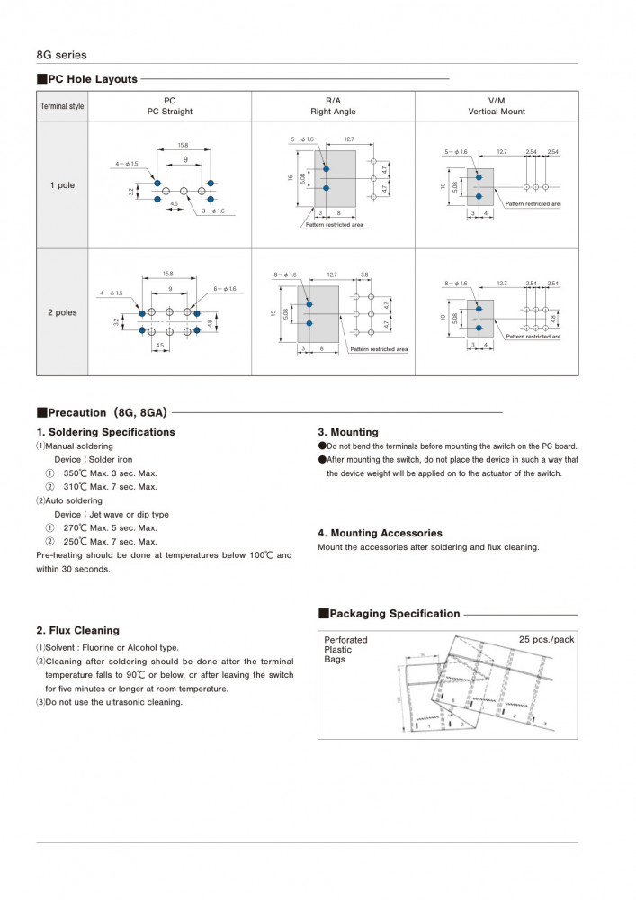 8 Series toggle switch document page 7