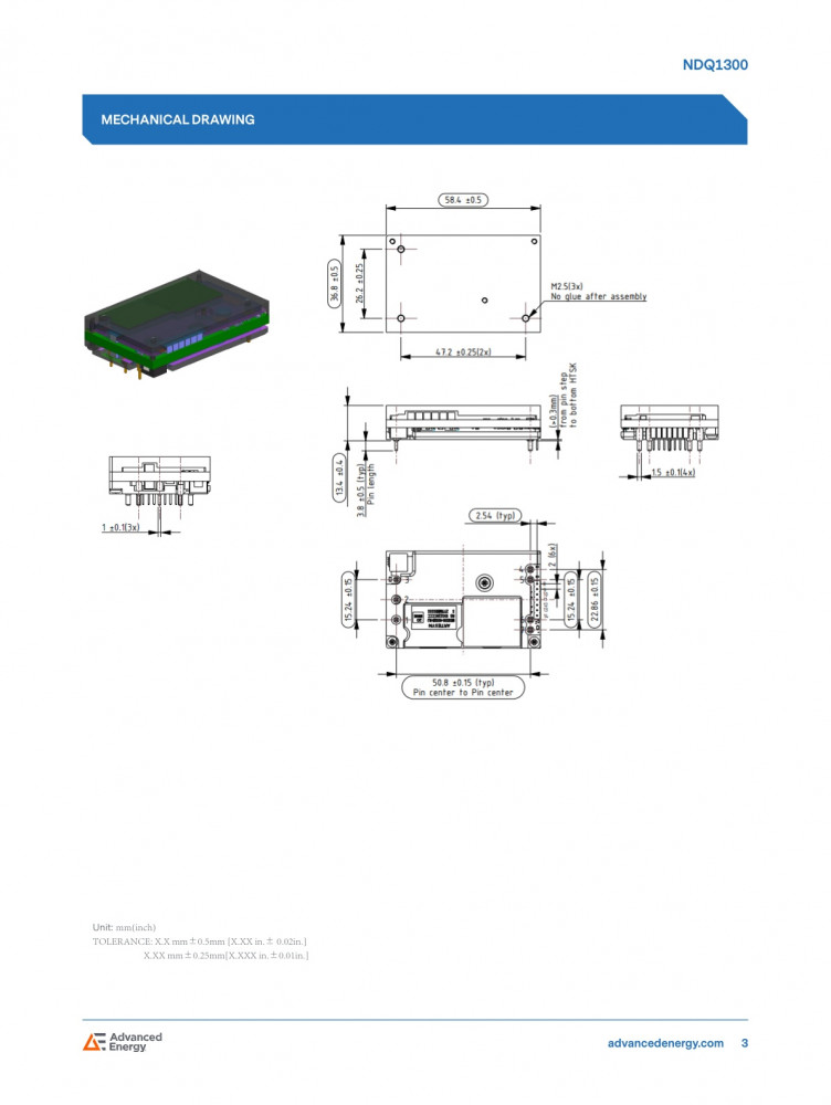 NDQ1300 series technical document page 3