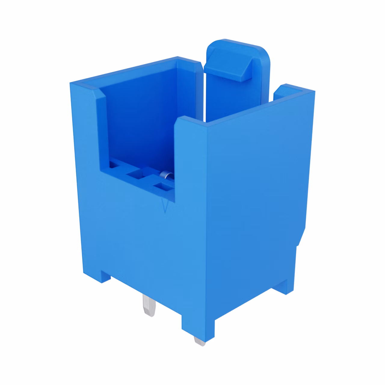 Appli-Mate RAST 2.5 Header, Vertical, 3 Circuits, Tin (Sn) Plating, Glow-Wire Capable, Positioning Keys B and D Blocked, with Latch, Blue for sale